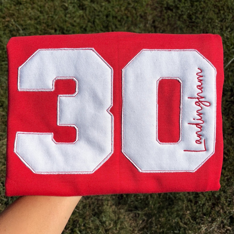 Sweatshirt Large Number - Etsy