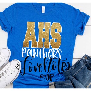 Customizable Team Spirit Shirt, School Initials Shirt, Team Pride ...