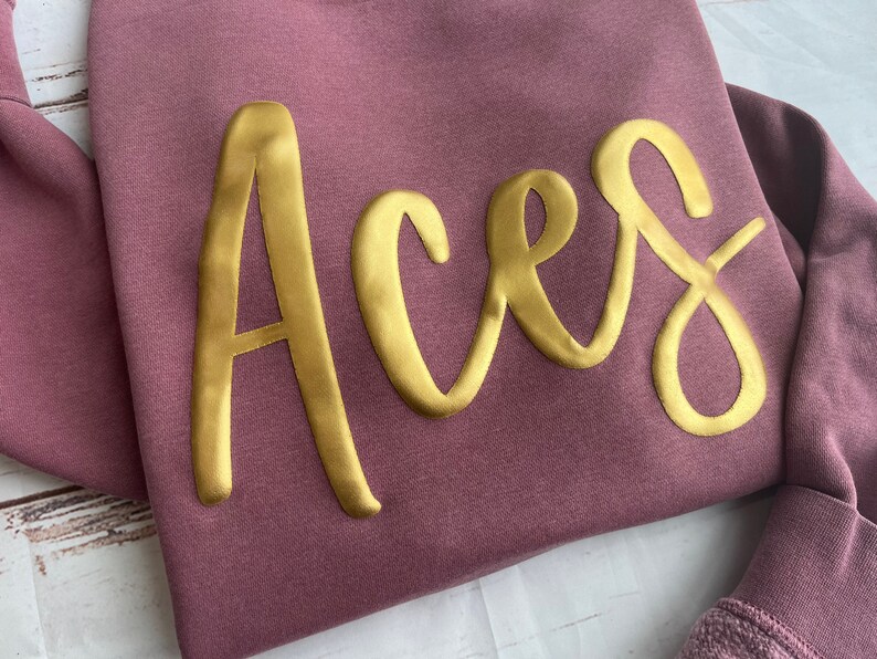 Puff Vinyl, Custom Team Crewneck Sweatshirt - Etsy