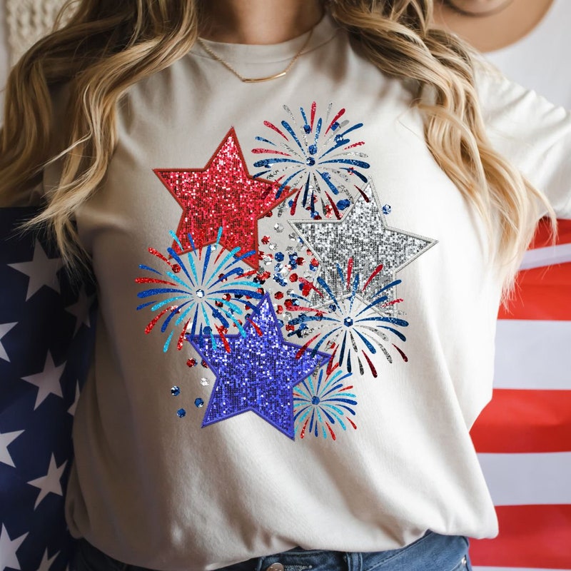 Fireworks Tshirt - Etsy