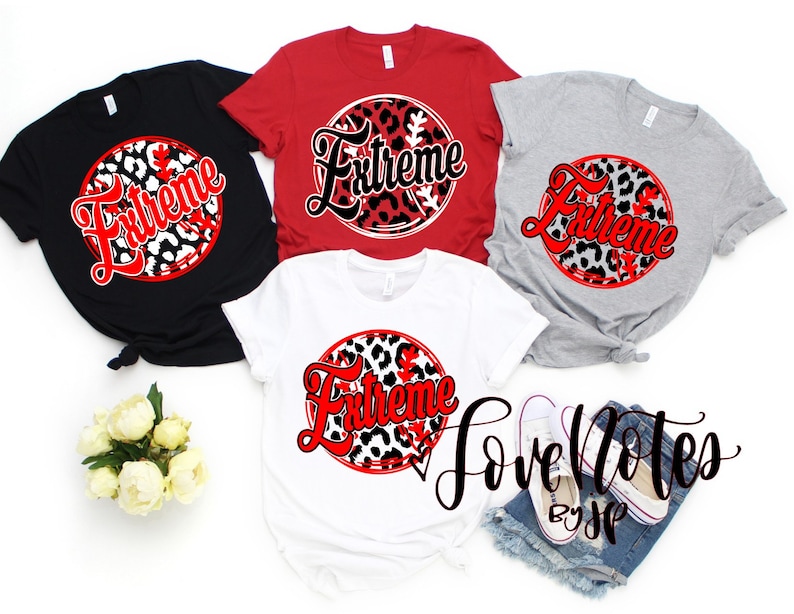 Extreme Softball Team Shirts Leopard Print Softball Unisex - Etsy