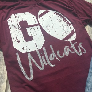 Customizable GO Mascot, Football Team Spirit, Go Bearcats, Maroon and ...
