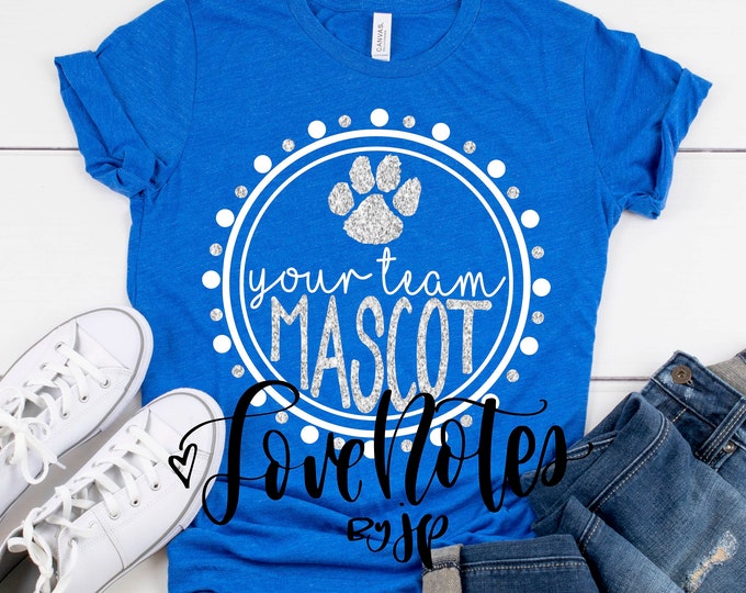 Customizable Team Spirit Shirt, Paw Team Spirit Shirt, Team Pride ...