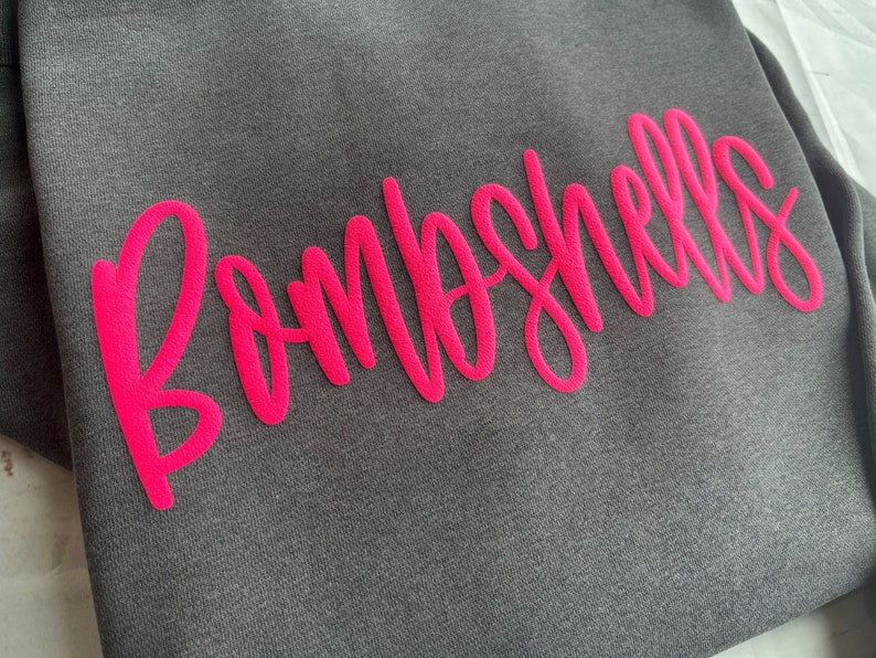 Puff Vinyl, Custom Team Crewneck Sweatshirt - Etsy