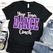 Customizable Dance Coach Shirt, Dance Coach Gift, Glitter Dance Tee ...