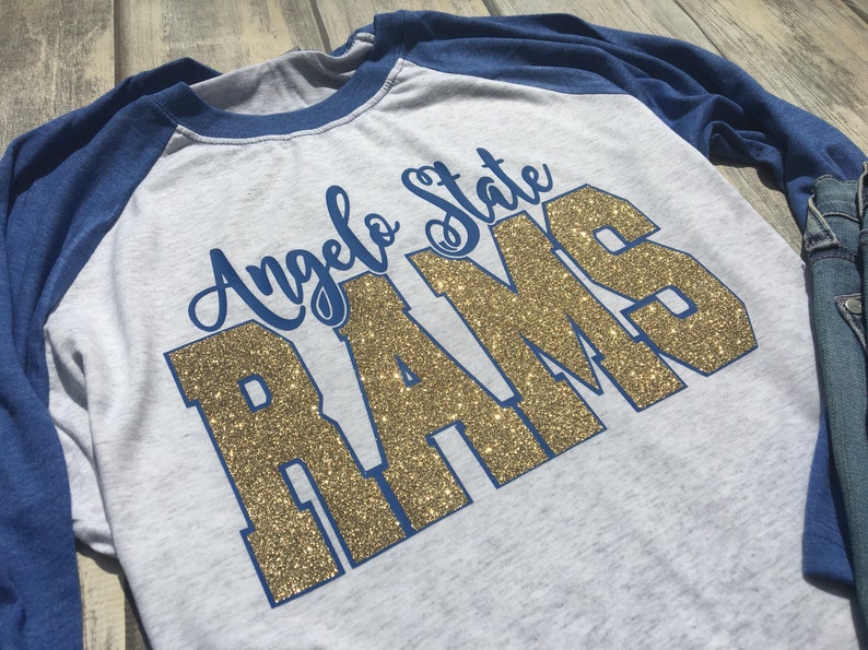 Customizable Team Spirit Shirt Team Colors Blue and Gold - Etsy