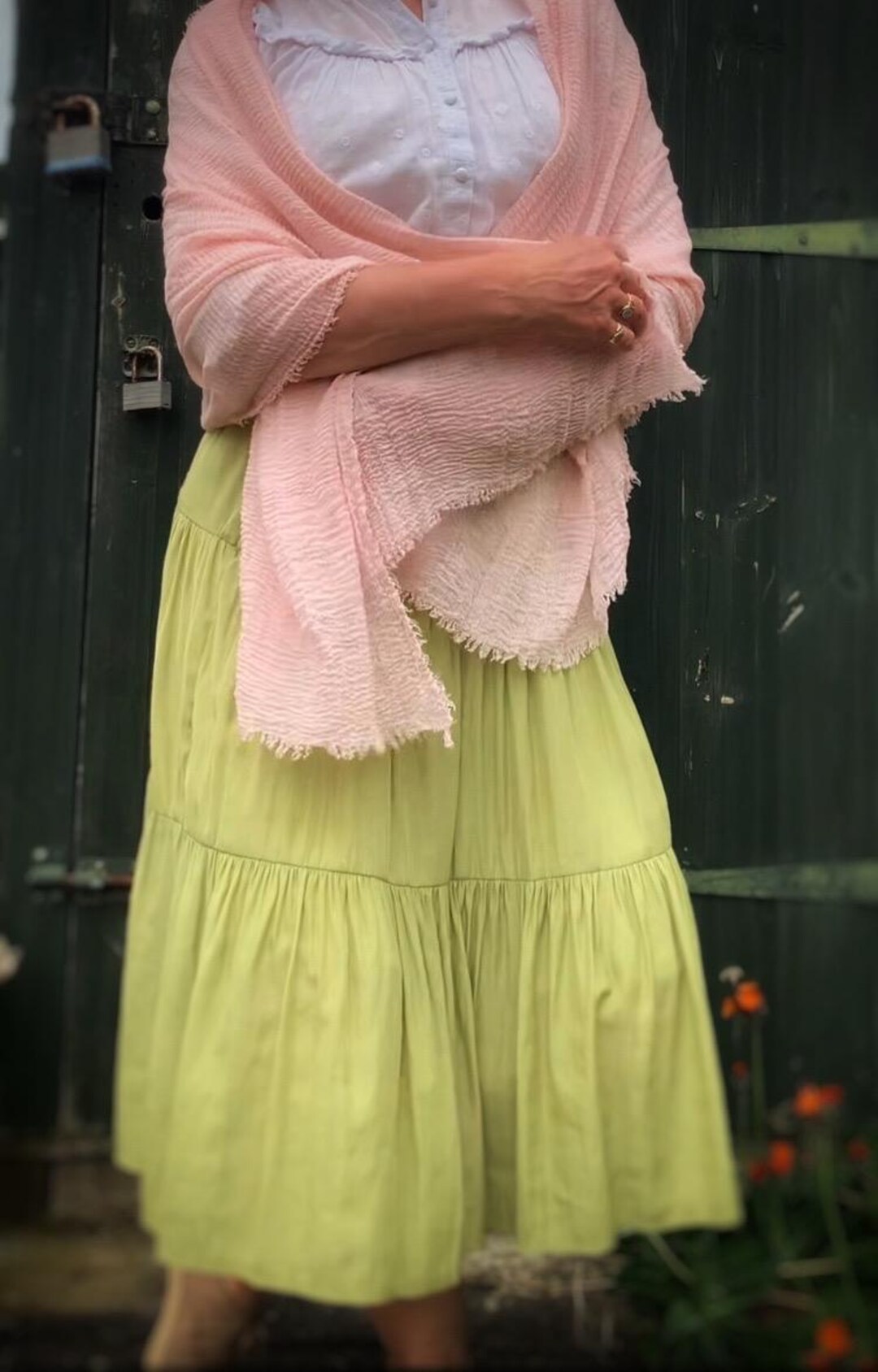 Floaty Sheer Shawl: Cottagecore Lightweight Cotton Viscose Wrap - Etsy UK