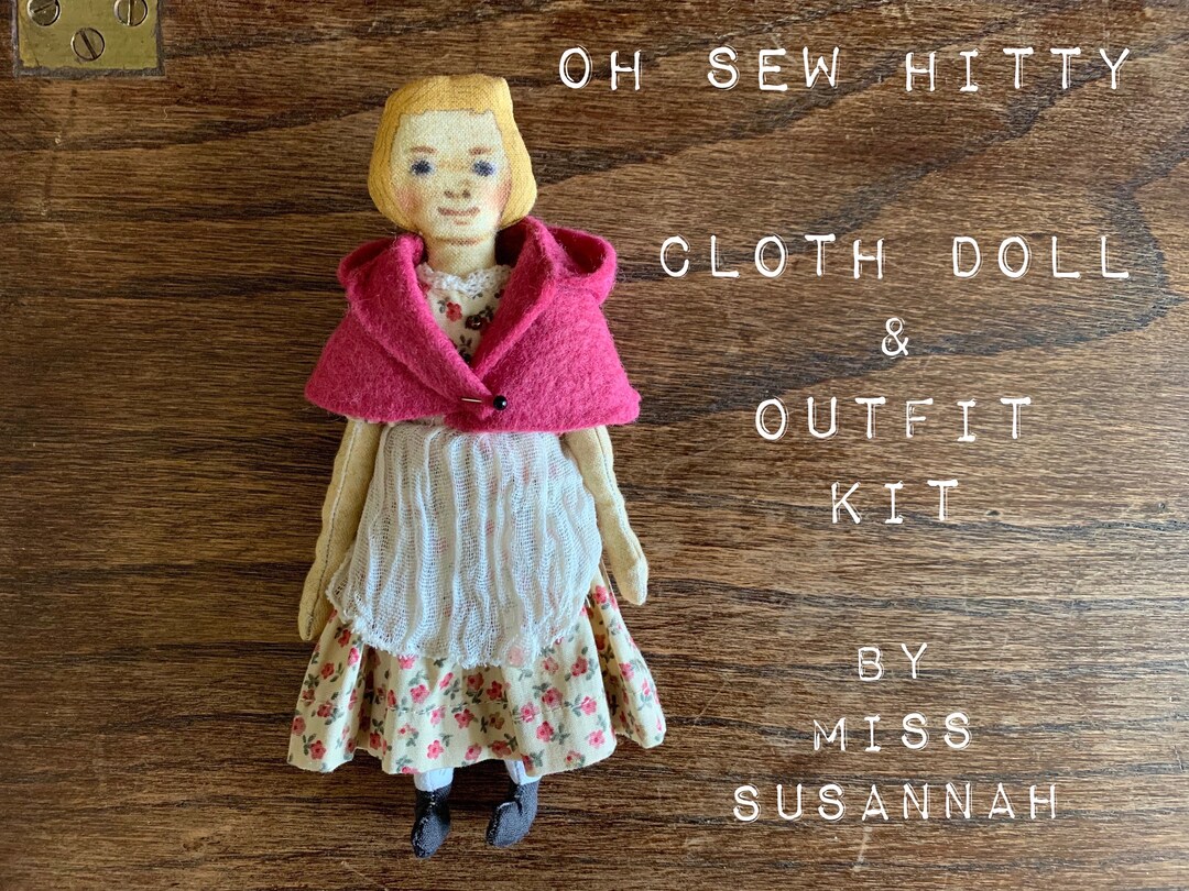 Hitty Doll Outfit Kit Pintuck Dress With Cape - Etsy