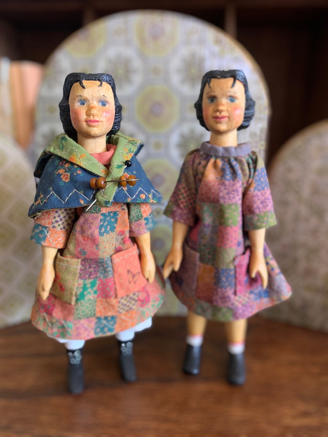 PRINTED Patchwork Hitty Doll Dress KIT & Reversible Cape KIT - Etsy UK