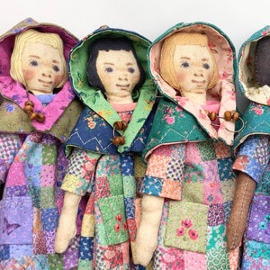 PRINTED Patchwork Hitty Doll Dress KIT & Reversible Cape KIT by Miss ...