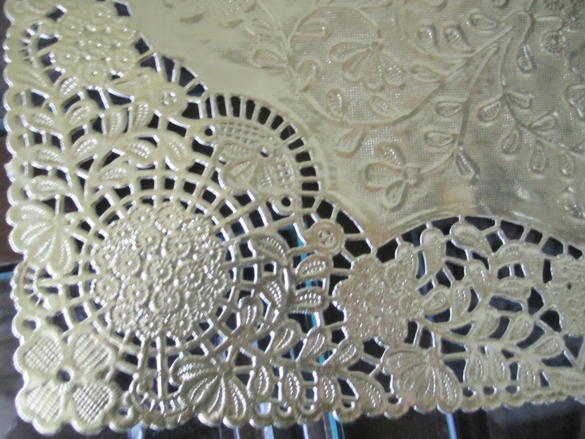 10 Pcs GOLD Victorian Elegant Wedding DIYS Event Lace Paper - Etsy