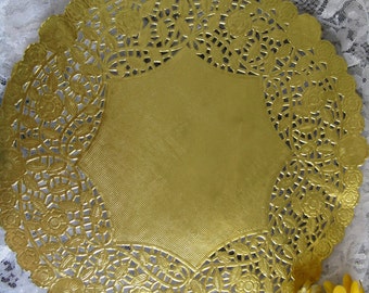 10 Pcs 8 Inch Round Silver Foil PAPER LACE Doilies Craft | Etsy