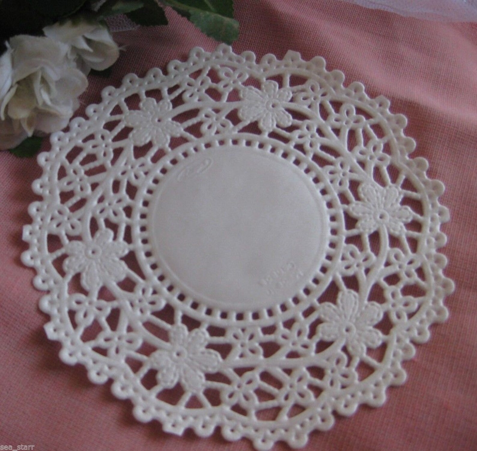4.5 Inch White DAISY Floral Flower LACE Paper Doily 25 - Etsy