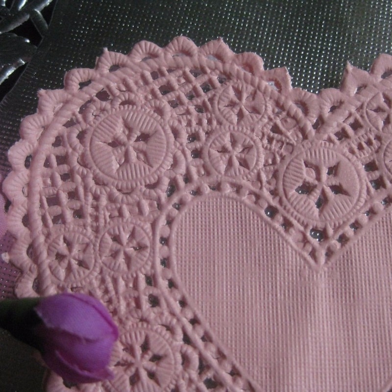 Pink Paper Doilies - Etsy