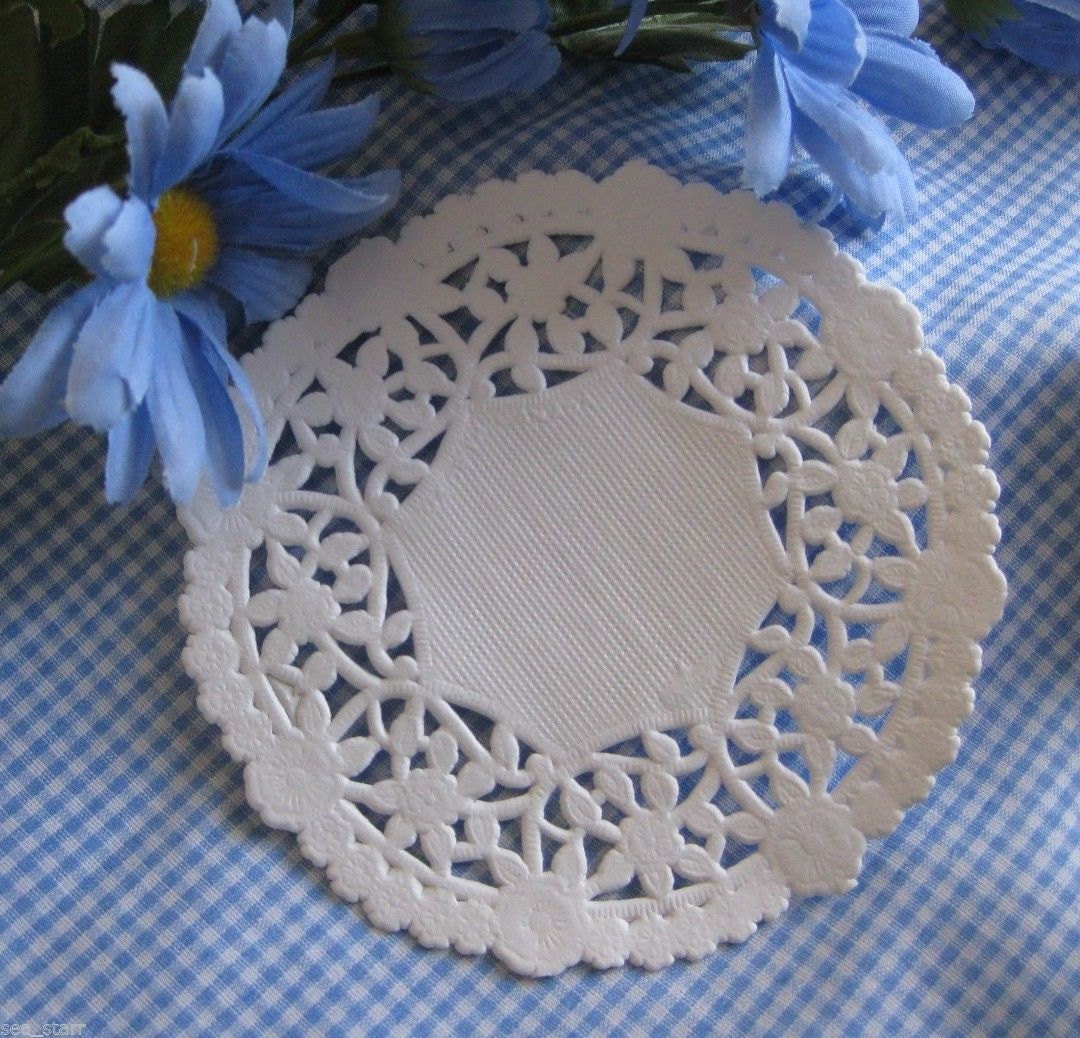 4 Inch White Lancaster LACE Paper Doily 25 Pcs Round - Etsy