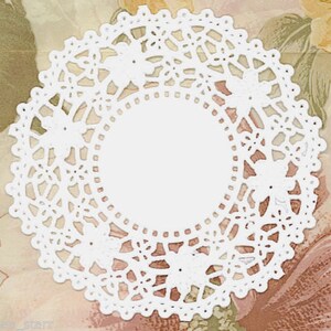 4.5" Inch White DAISY Floral Flower LACE Paper Doily 25 Pcs Round ...
