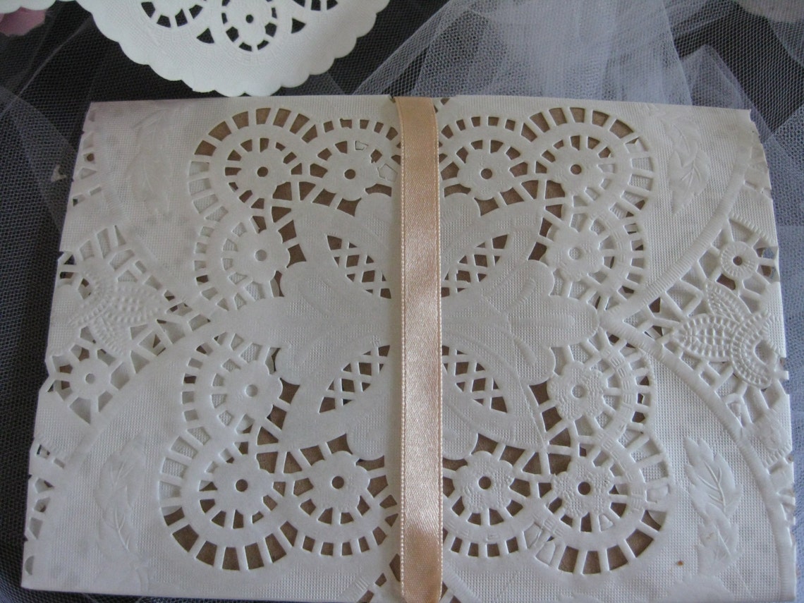 12 Inch White Flower Shape Paper Lace Dainty Doilies - Etsy