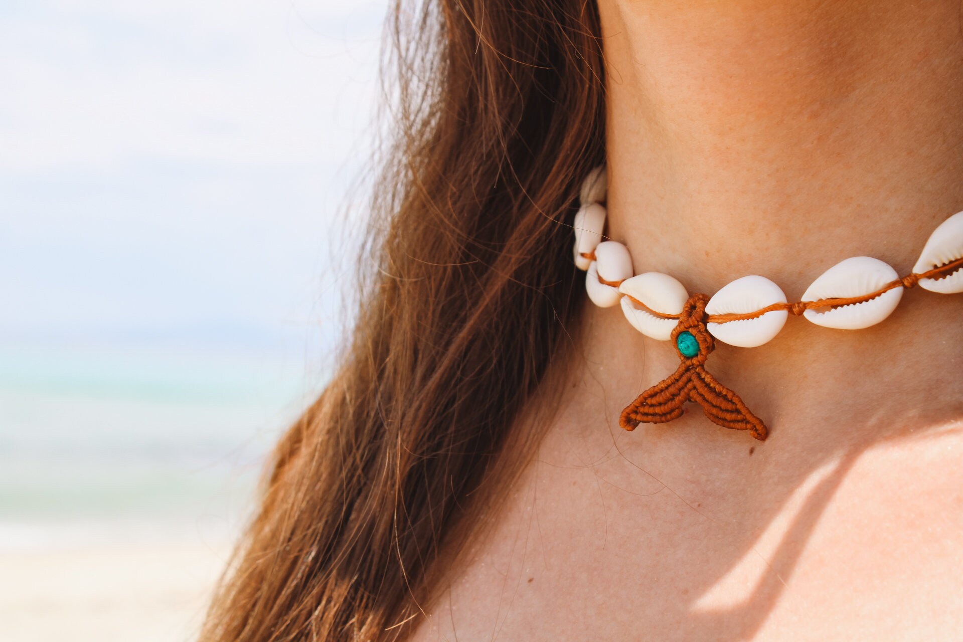 Seashell Handmade Bohemian Summer Mermaid Choker Necklace /gypsy ...