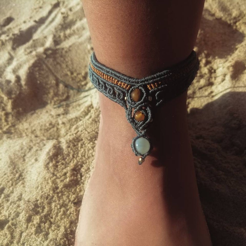 Macrame Anklet - Etsy