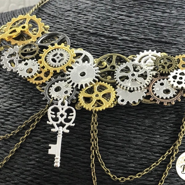 Clockwork Necklace - Etsy