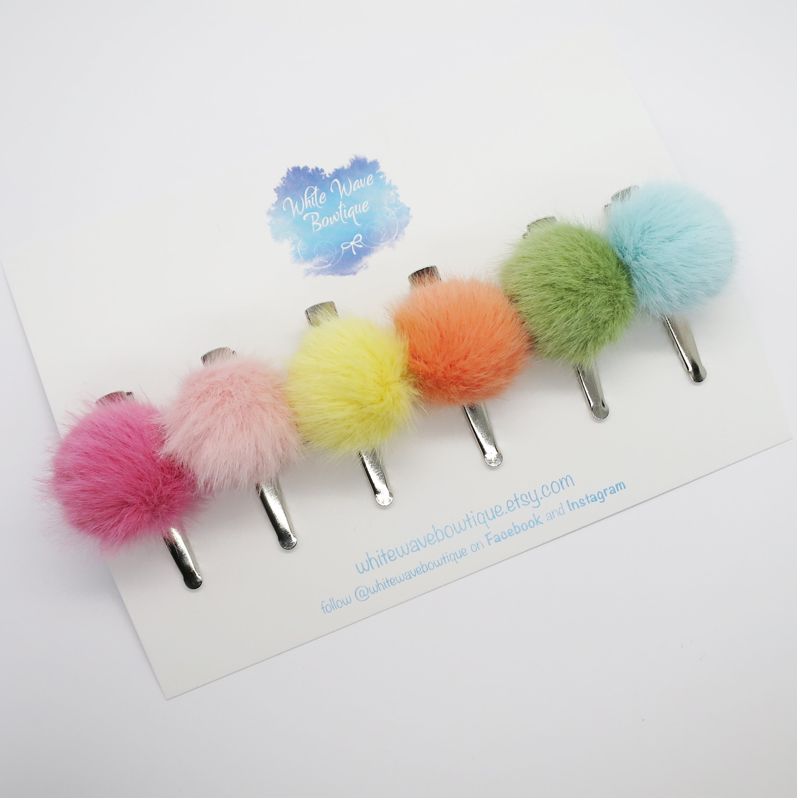 Soft Hair Clips, Fur Hair Clip, Mink Hair Clip, Faux Fur Slide, Fluffy ...