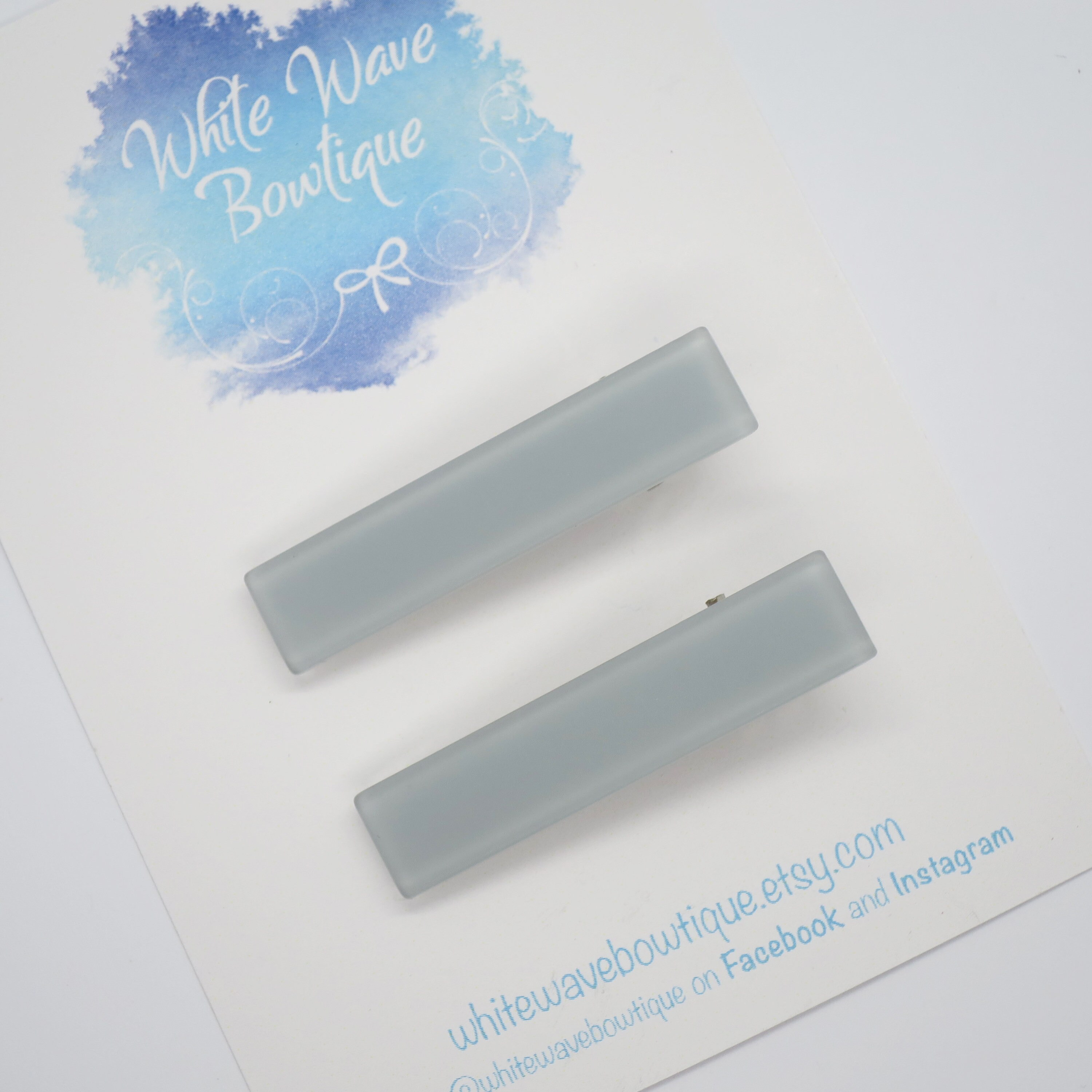 Resin clip 2x Bar Hair clip set acrylic hair clip toddler | Etsy