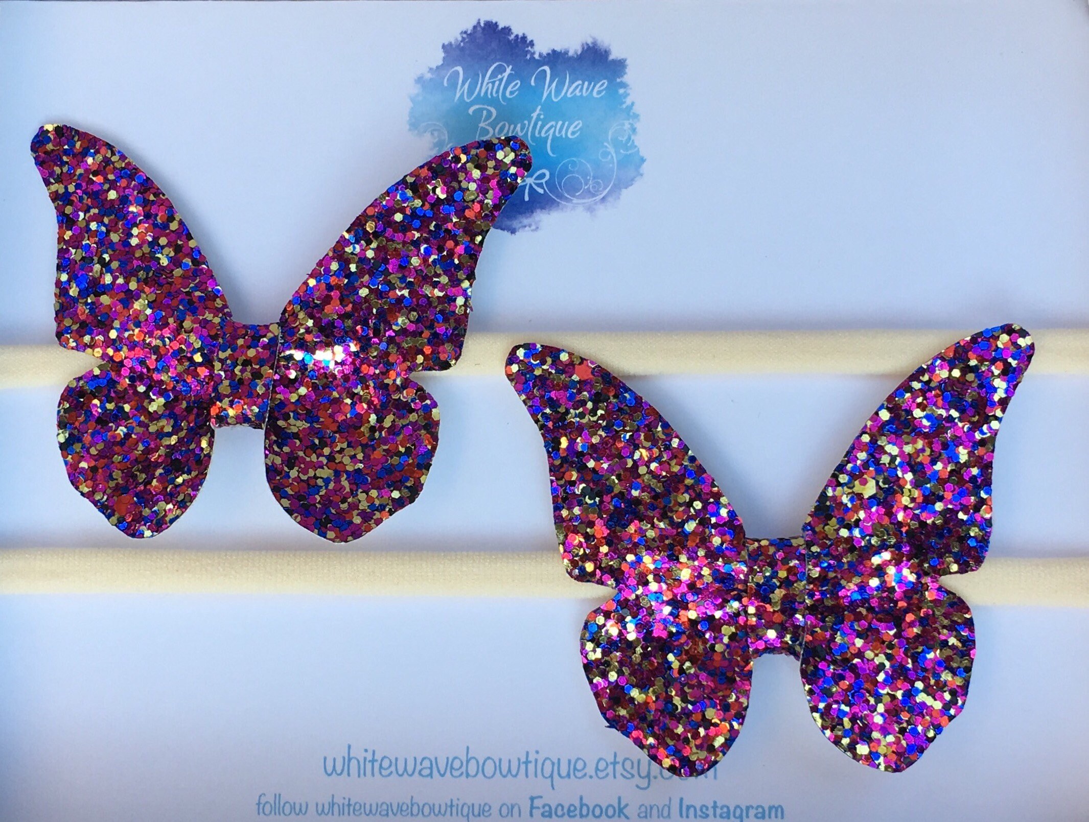 Glitter Butterfly Clips Butterfly Hair Clip Glitter | Etsy