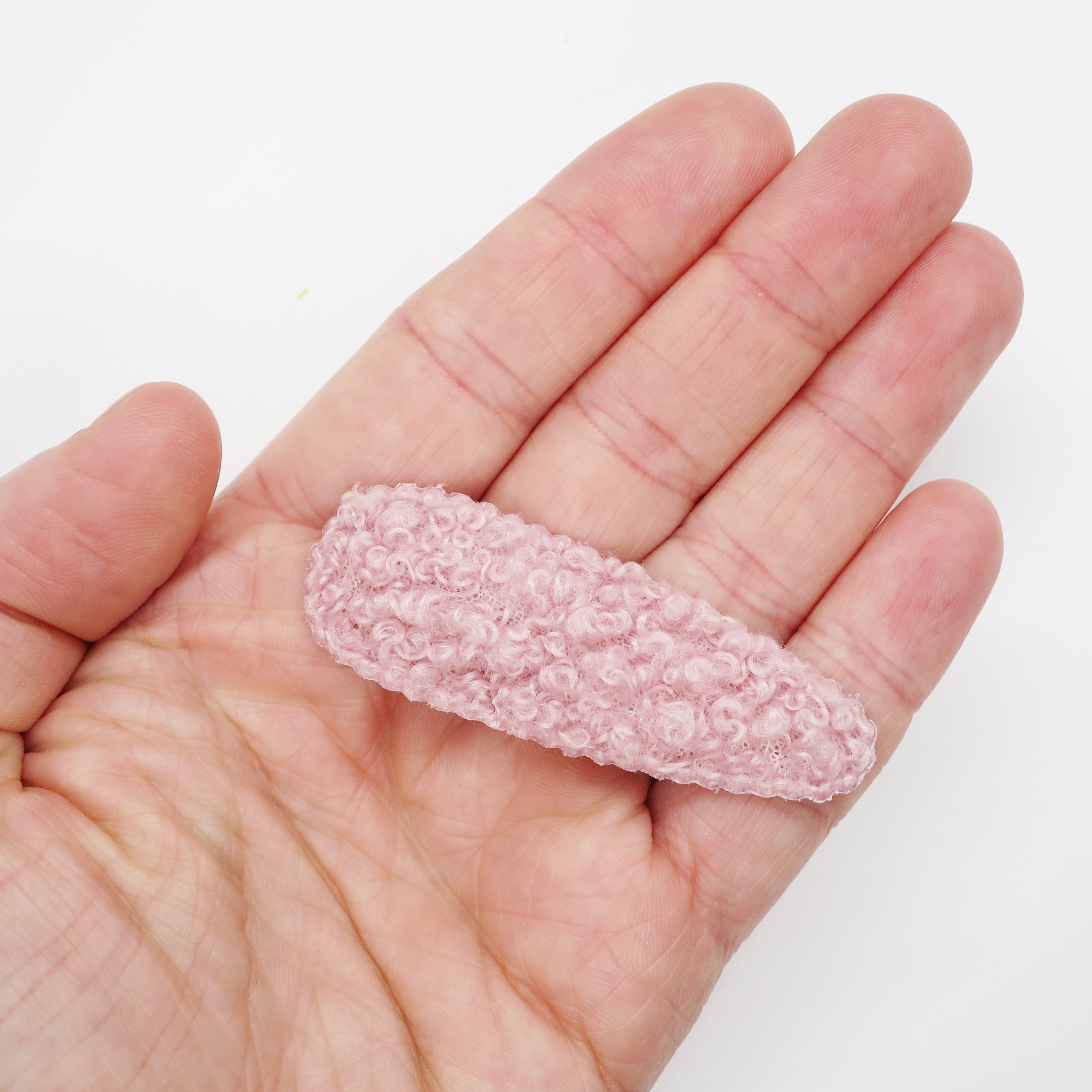 Soft Snap Clips Teddy fur clip plush hair clip faux fur | Etsy