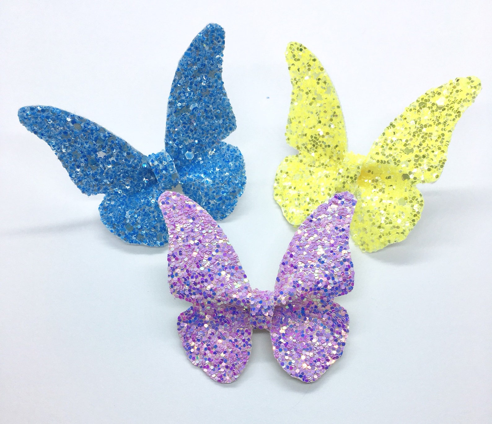 Glitter butterfly clips butterfly hair clip glitter | Etsy