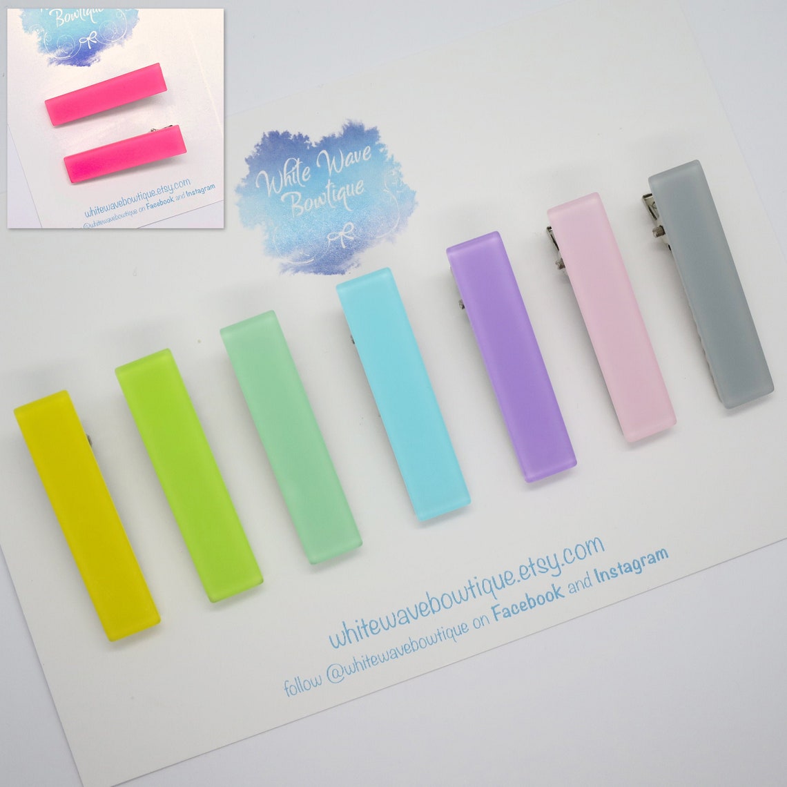 Resin Clip, 2x Bar Hair Clip Set, Acrylic Hair Clip, Toddler Hair Slide ...