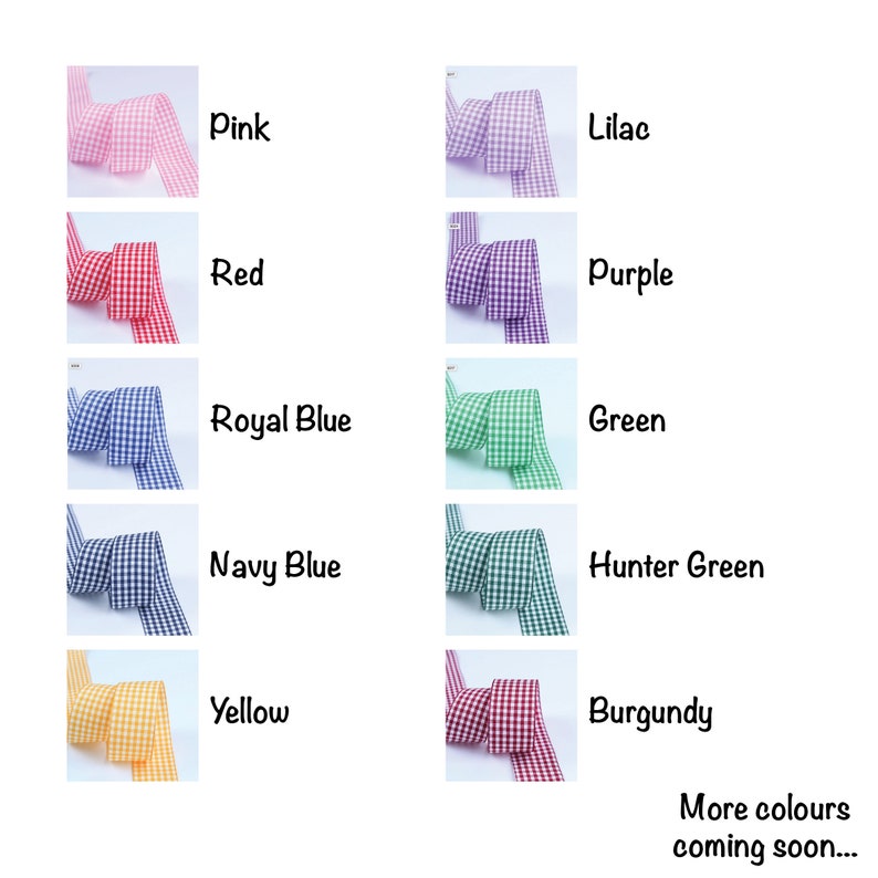 Gingham Hair Bows Over 10 Colours School Hair Clip Check - Etsy