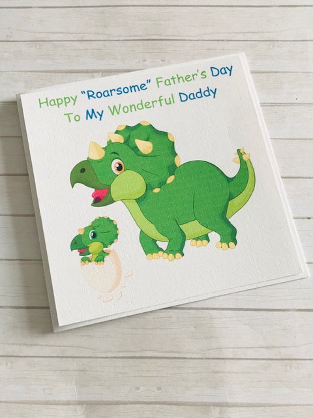 Personalised Dinosaur Father's Day Card Daddy Dad Grandad - Etsy