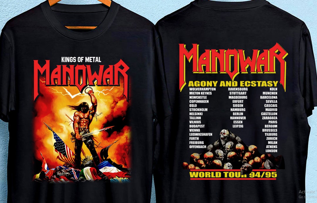 Manowar Shirt Manowar Kings of Metal T-shirt Manowar Band - Etsy