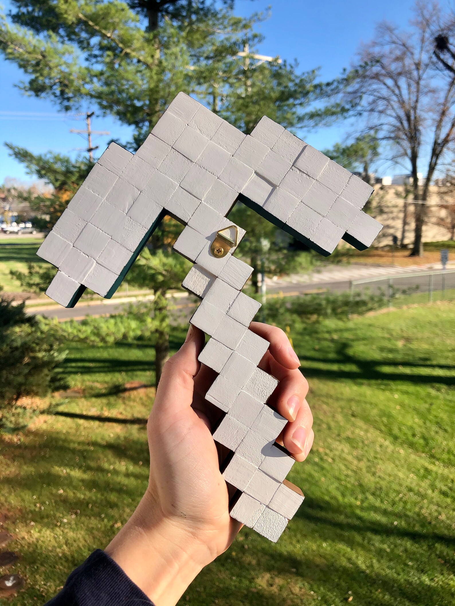 Minecraft Diamond Pickaxe Wall Decor | Etsy