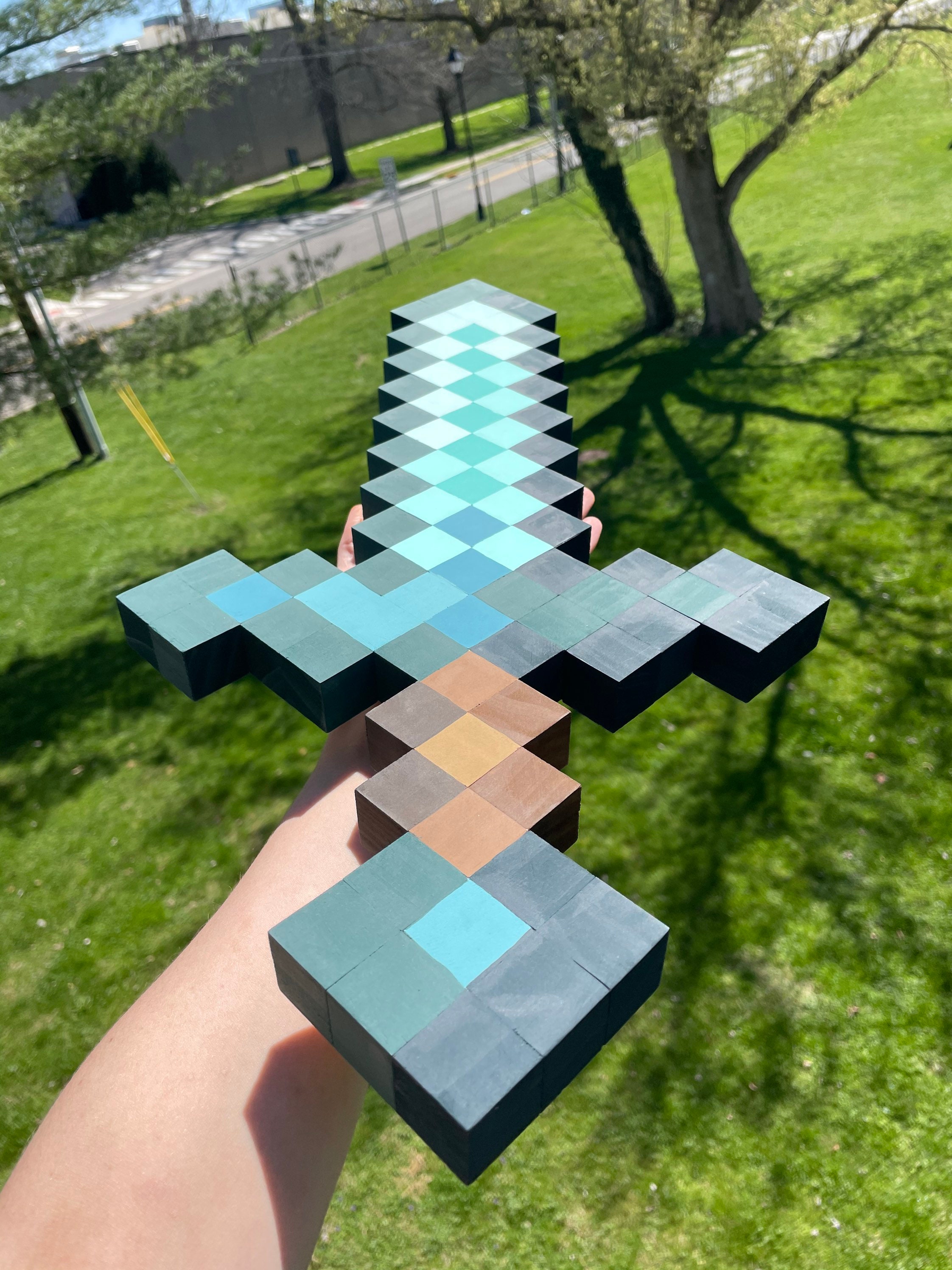 Jumbo Minecraft Sword Wall Decor | Etsy