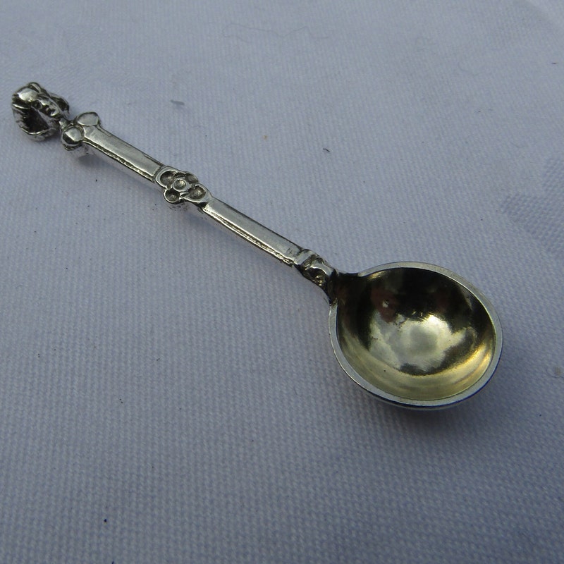 Pair Silver Salt Spoons - Etsy UK
