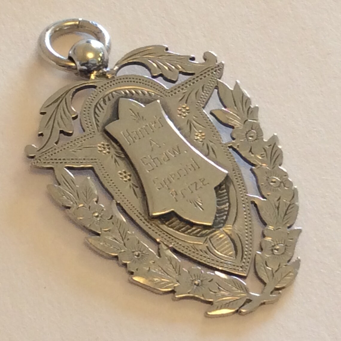 Fob Sterling Silver 925 Very Large Fob 1916 104987E - Etsy