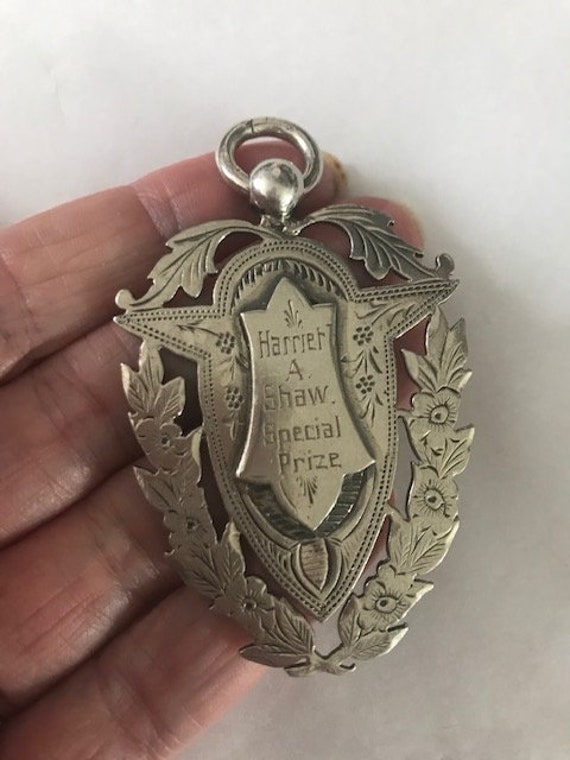 Fob Sterling Silver 925 Very Large Fob 1916 104987E | Etsy