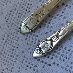 Salt Spoons Pair Dublin Irish Silver (102954E) - Etsy UK