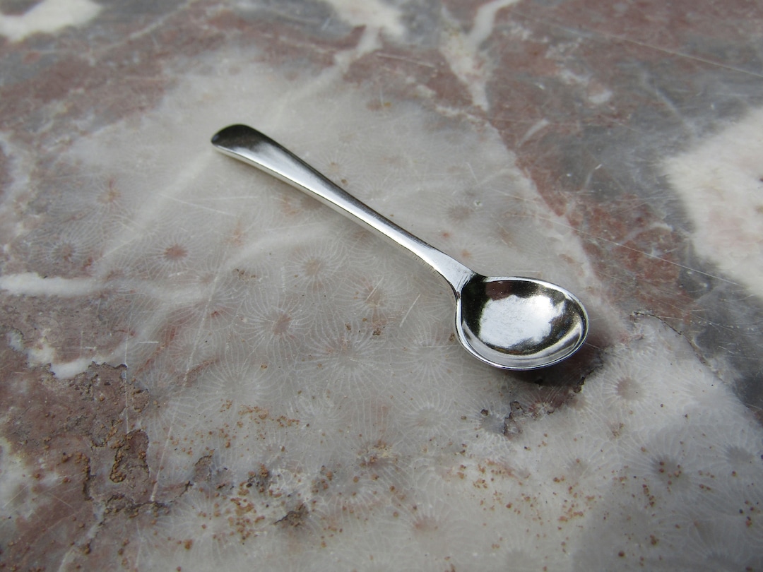 Salt Spoon Tiny English Sterling Silver 1966 Old English Pattern ...