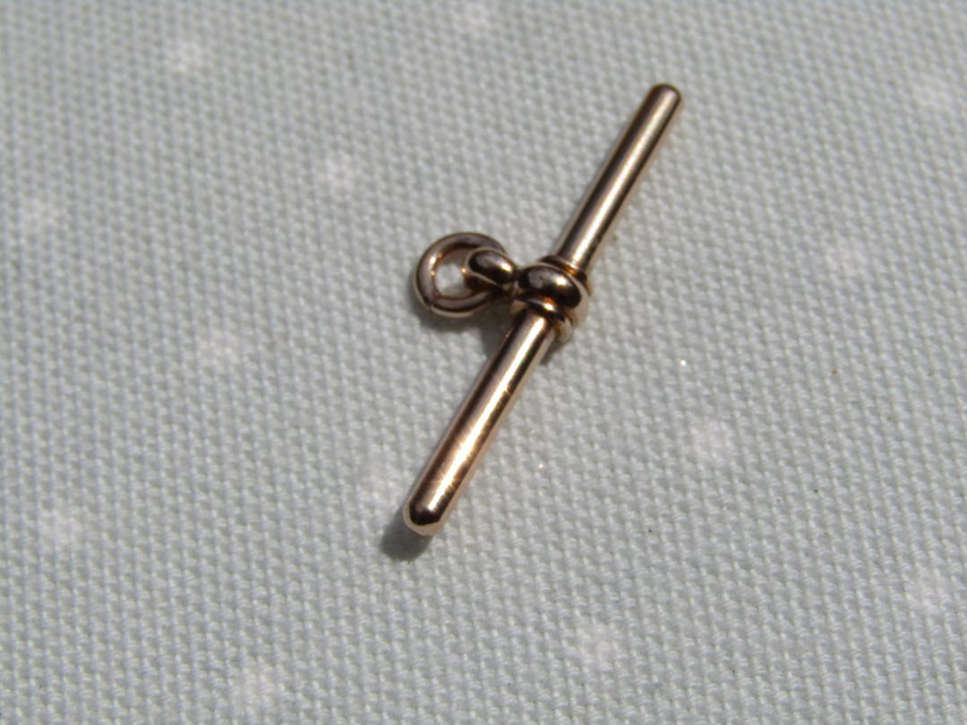 T Bar 9CT Gold 1930s Watch Chain T Bar Gold 108516E - Etsy UK