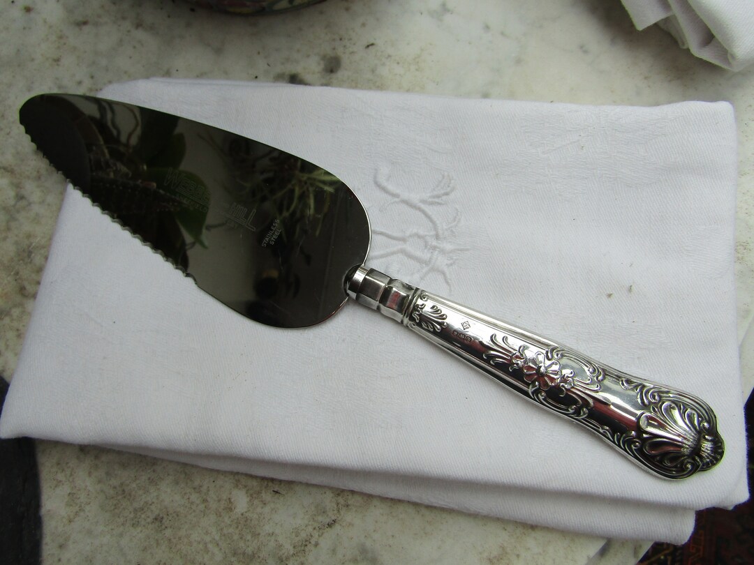 Cake Slice Queens Pattern 1969 Stainless Steel & Sterling Silver ...