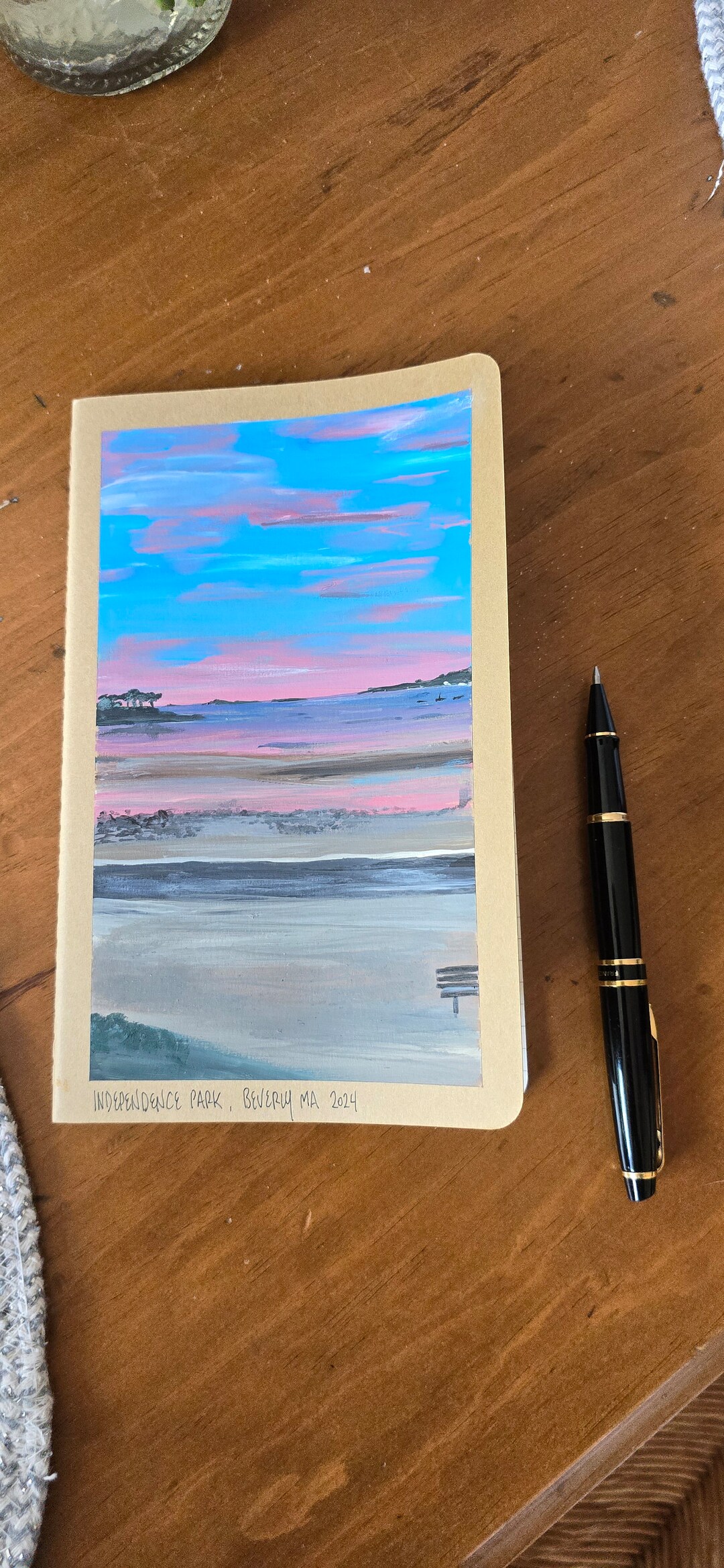 Custom Beach Scene Painted Journal - Etsy