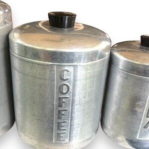 KROMEX Aluminum Canister Set, Kitchen Housewares Box Container, Coffee ...