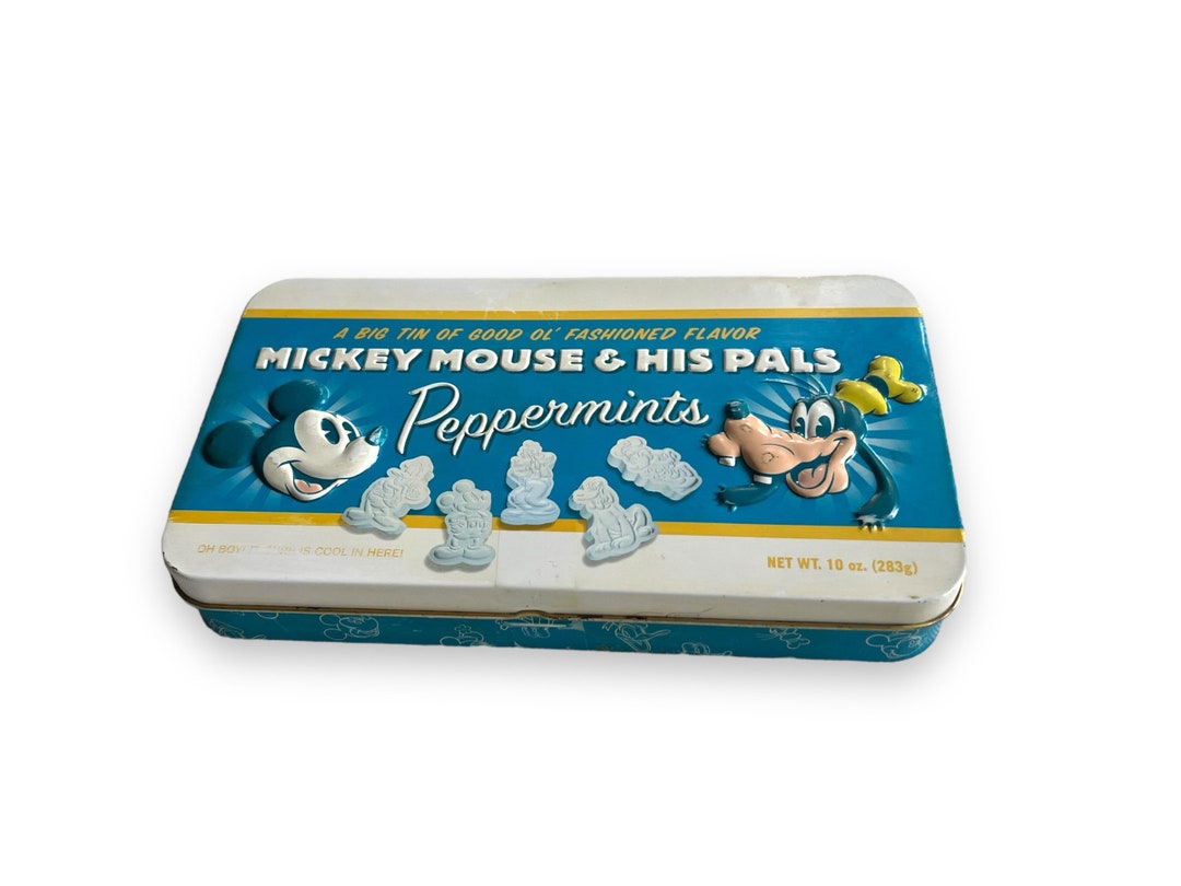 Disney Peppermints Tin Mickey Mouse, Tin, Vintage Mickey Mouse and His ...