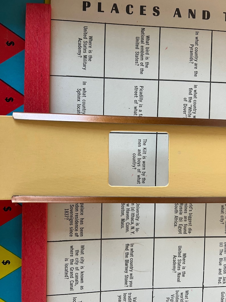 1955 Revlon's 64,000 Dollar Question TV Quiz Show Board Game, Pristine ...