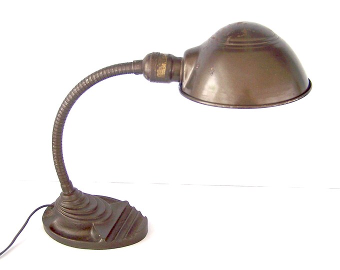 Gooseneck Lamp, Industrial Lighting, Eagle Desk Lamp, Industrial Chic ...