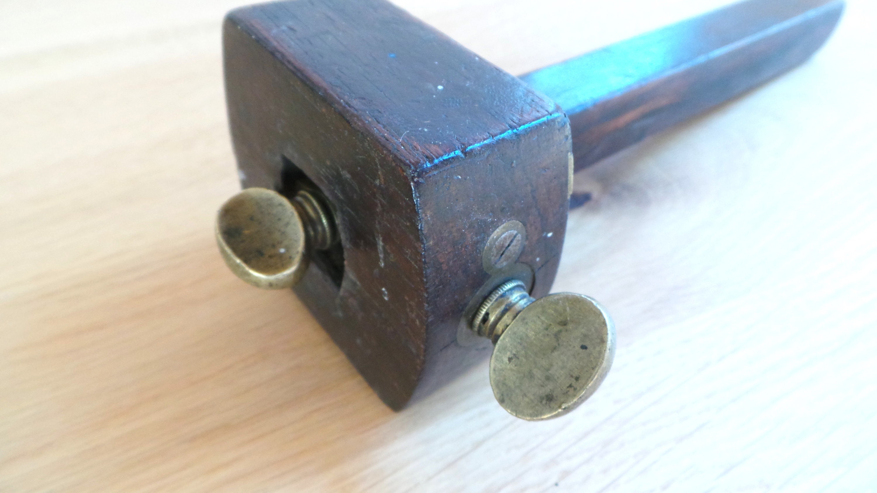 Antique Carpenter's Scribe, Wood Worker's Marking Tool With Brass ...