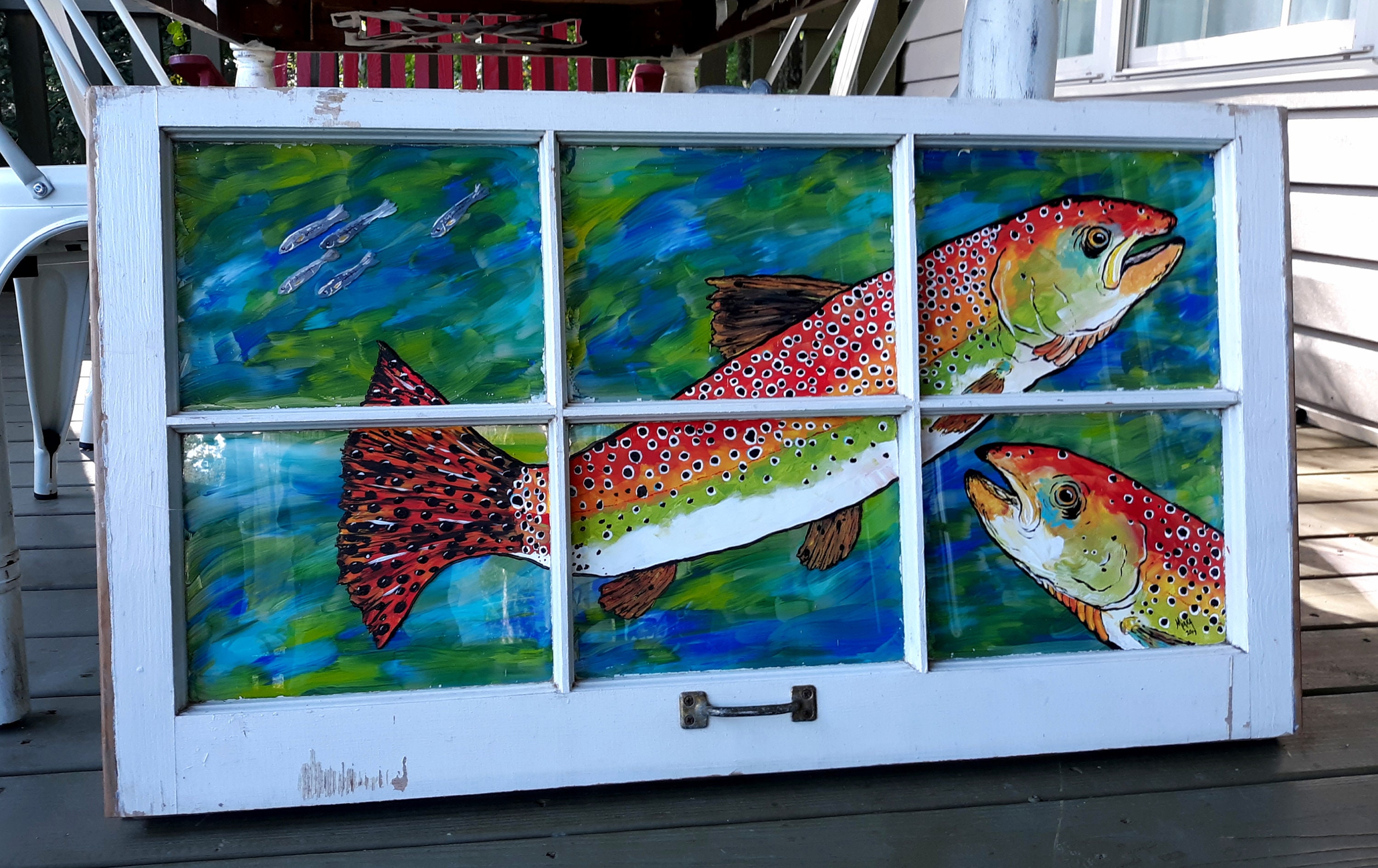 Handpainted Window Art - Etsy
