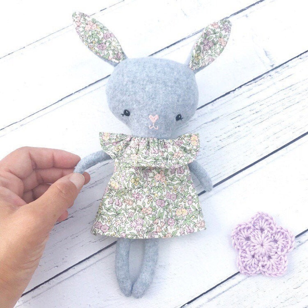 Little Bunny Liberty Print Dress up Soft Toy Beautiful - Etsy